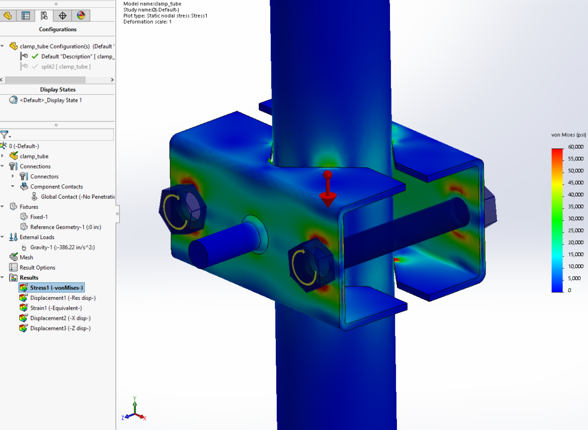 Friction Clamping in Simulation – Stone Lake Analytics, LLC